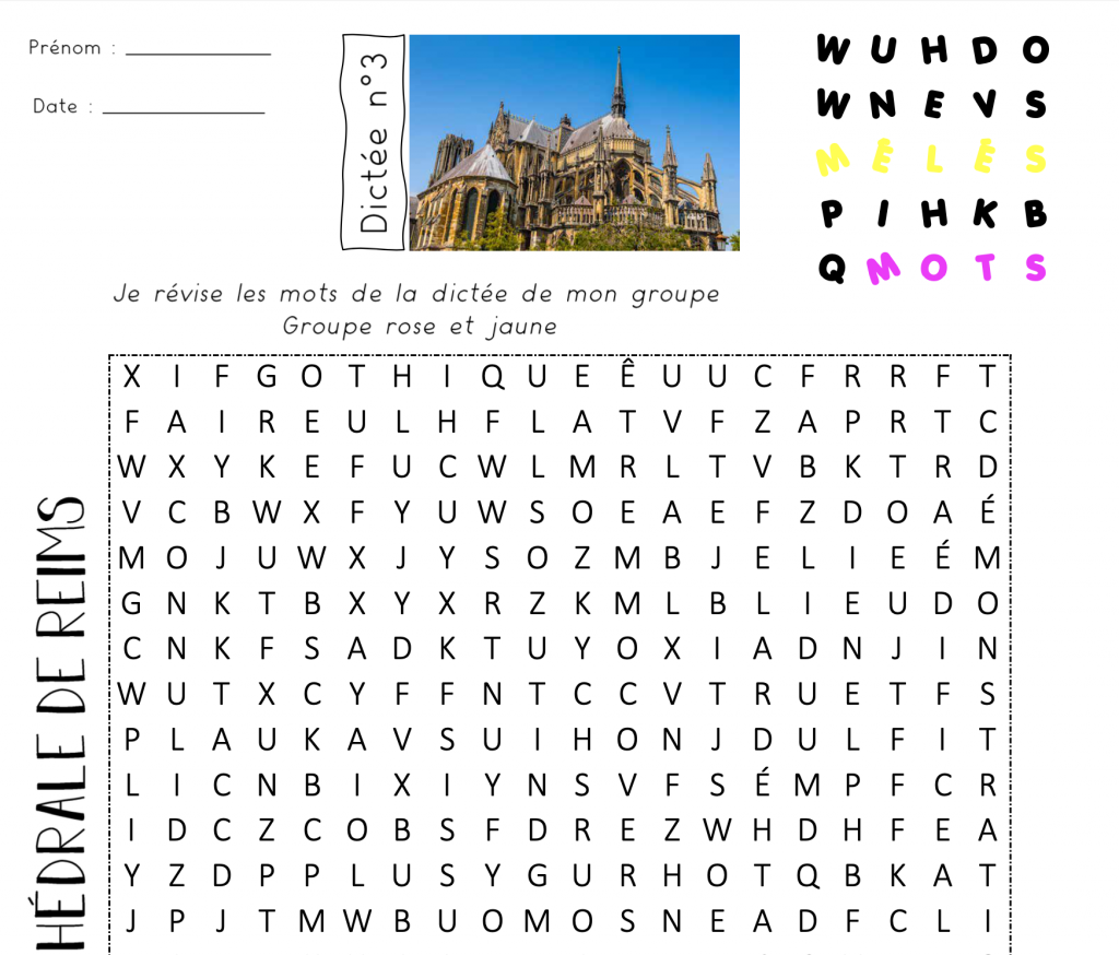 dictées et histoire des arts – Melimelune