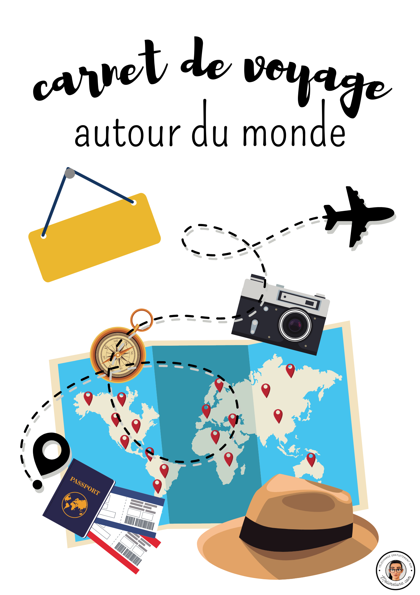 Carnet de voyage autour du monde CE2 – Melimelune