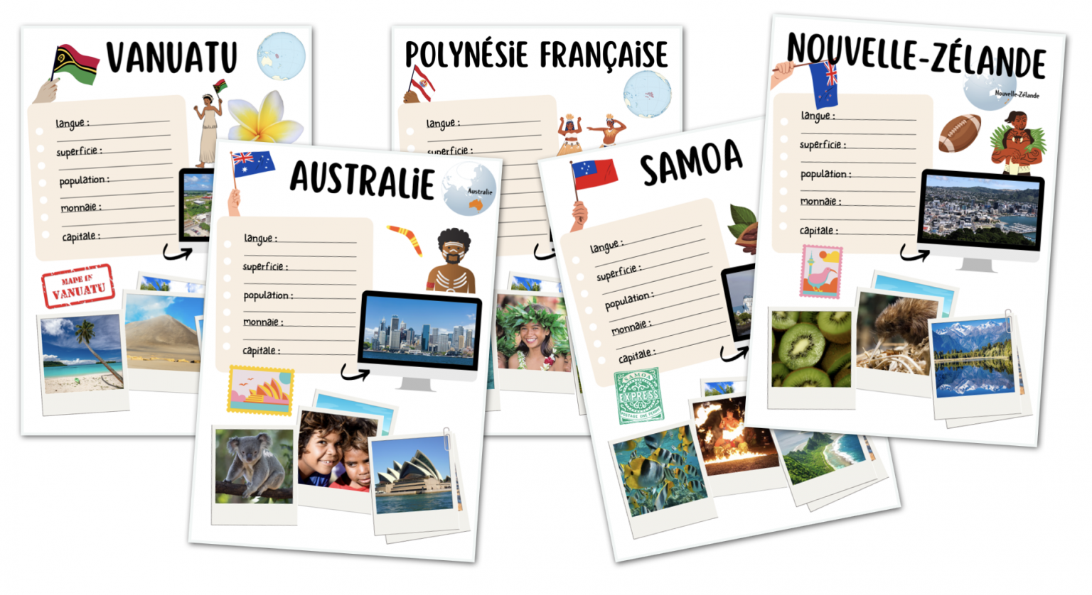 Carnet de voyage autour du monde CE2 – Melimelune