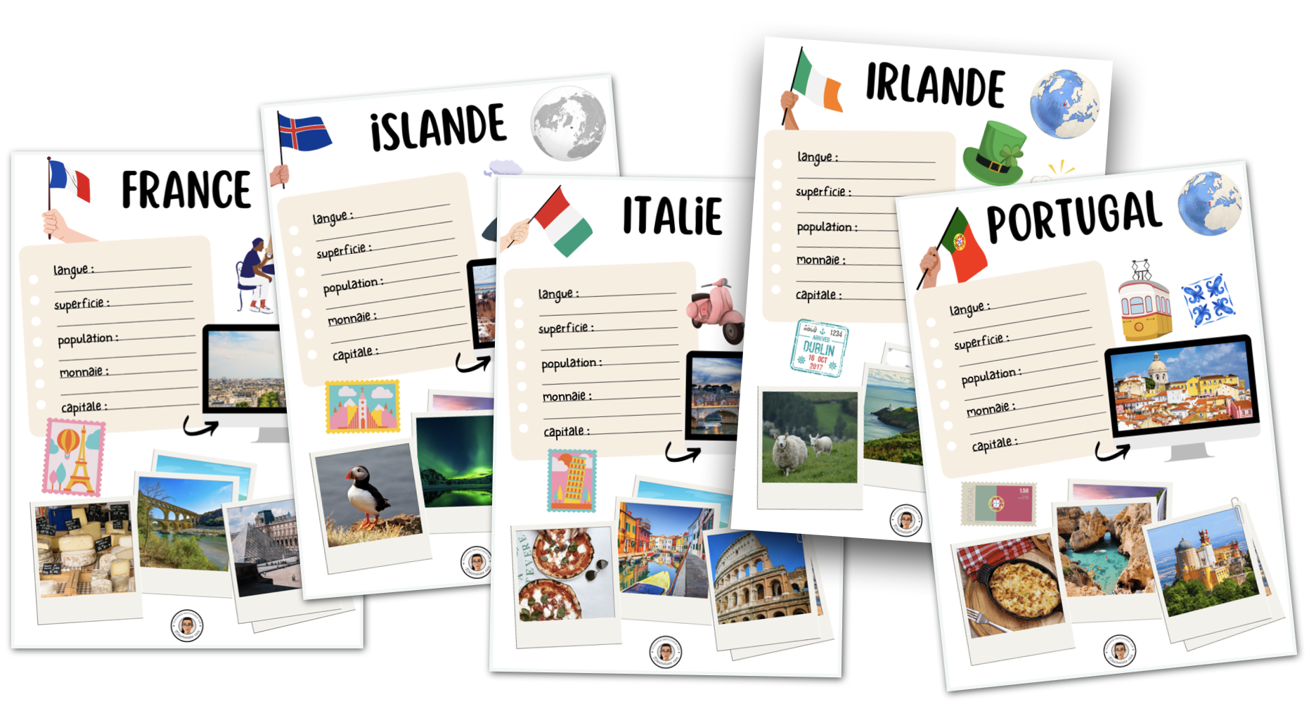 Carnet de voyage autour du monde CE2 – Melimelune